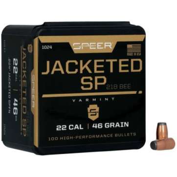 Speer .224 46 grain JSP bullets (QTY 100) | Duck Creek Sporting Goods